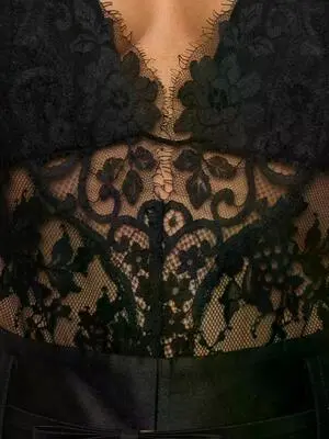 Zimmermann Lace Teddy Bodysuit - Black