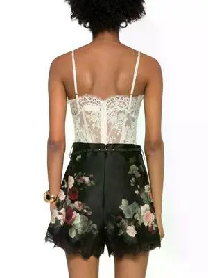 Zimmermann Lace Teddy Bodysuit - Neutrals