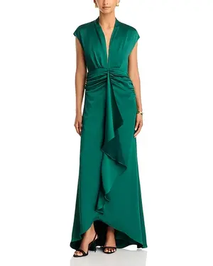 Ramy Brook Catrin Gown - Deep Emerald