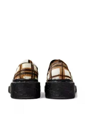 Camper Vamonos Checked-pattern Loafers