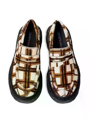 Camper Vamonos Checked-pattern Loafers