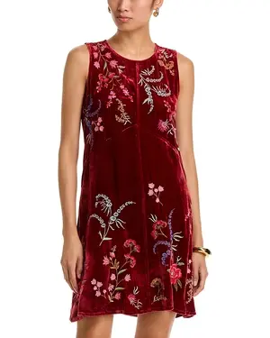 Velvet Embroidered Dresses