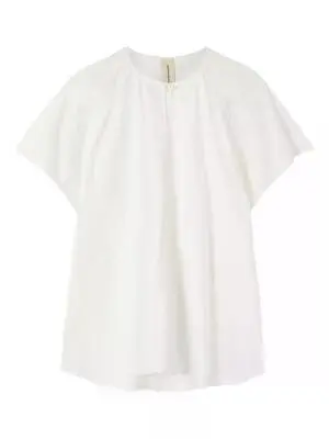 LEE MATHEWS Raglan-sleeve Pocket Blouse