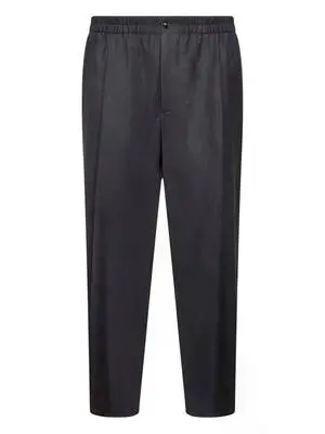 Giorgio Armani Pleated-front Elasticated-waist Trousers