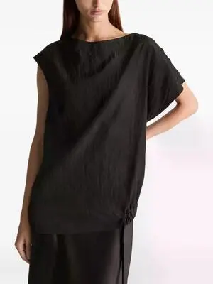 LEE MATHEWS Kiki Asymmetric-neck Top