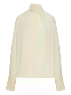 TOM FORD High-neck Blouse - Neutrals