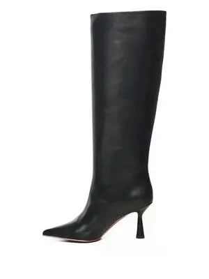 GIULIANO GALIANO 80mm Pointed-toe Calfskin Boots - Black