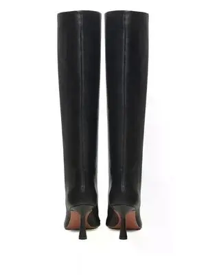 GIULIANO GALIANO 80mm Pointed-toe Calfskin Boots - Black