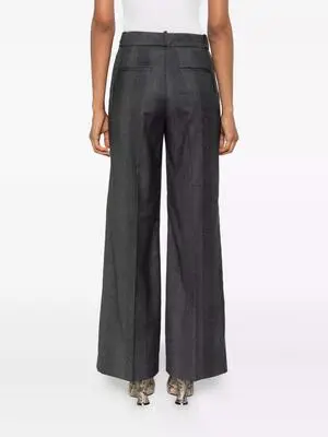 Peserico Herringbone Wide Leg Trousers