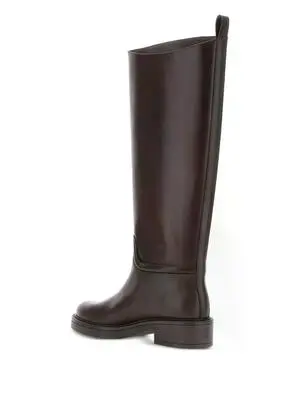 STUART WEITZMAN Celia Leather Riding Boots - Brown