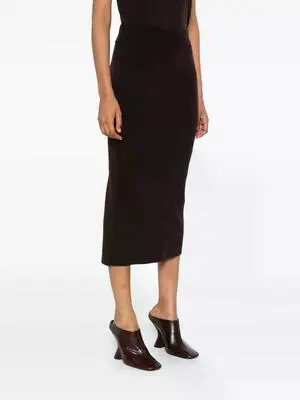 Alpha Studio Midi Skirt With Elasticated Waistband