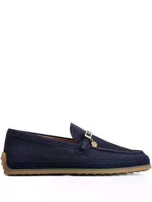 TOD'S Buckle-detail Suede Loafers