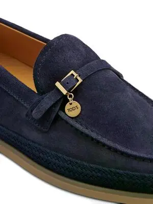 TOD'S Buckle-detail Suede Loafers