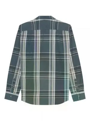 Vince Checked Long-sleeve Shirt