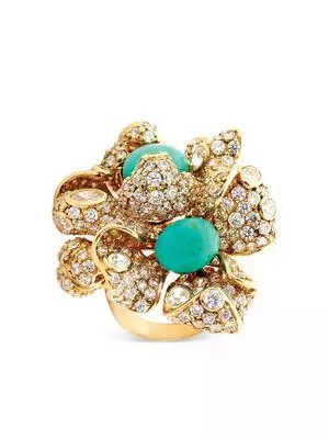 ANABELA CHAN 18k Yellow Gold Vermeil Blossom Ring - Silver