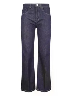 Seventy Buttoned Straight-leg Jeans