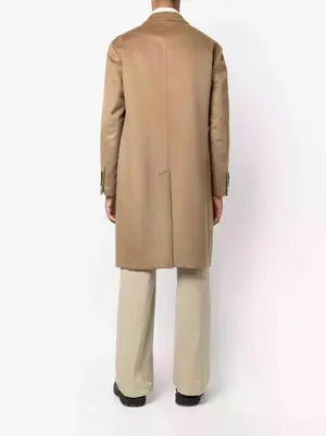 Tagliatore Peak-lapels Double-breasted Coat - Brown