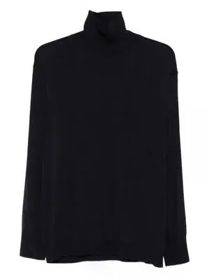 Erika Cavallini Wool Turtleneck Sweater - Blue