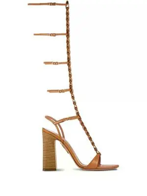 AQUAZZURA 105mm Gladiator Sandals - Brown