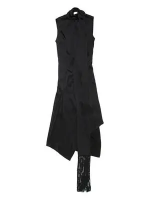 Acne Studios Asymmetric Fringed Dress
