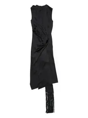 Acne Studios Asymmetric Fringed Dress