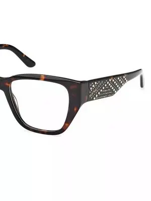 Guess Square Frame Eyeglasses - Brown