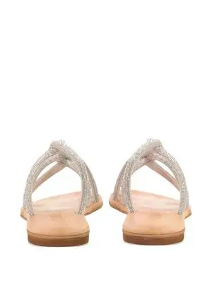 KIMA Crystal-embellished Flat Sandals