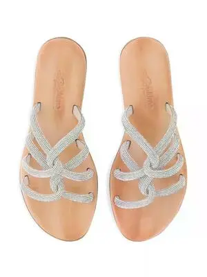 KIMA Crystal-embellished Flat Sandals
