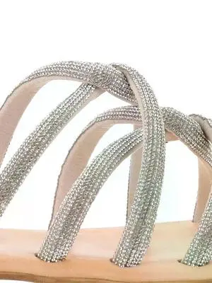 KIMA Crystal-embellished Flat Sandals