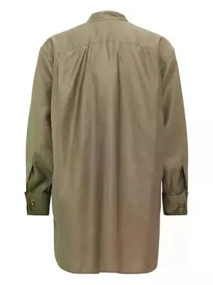 Max Mara Mandarin-collar Shirt - Green