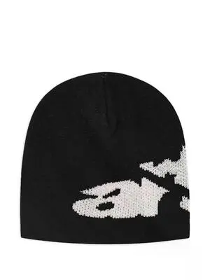 ARTE ANTWERP Logo-jacquard Beanie - Black