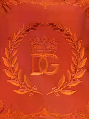Dolce & Gabbana Crown-emblem Embroidered Cushion