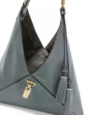 Ermanno Scervino Leather Shoulder Bag - Grey