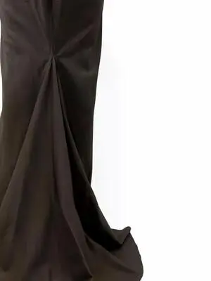 Rick Owens Long-sleeve Panelled Maxi Dress - Brown
