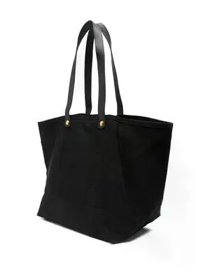 VIVIENNE WESTWOOD Orb-plaque Cotton Tote Bag - Black