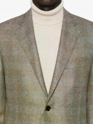 Corneliani Checked Two-button Jacket - Grey