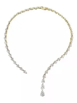 ANABELA CHAN 18k Gold Vermeil Nova Collar Diamond Necklace - Silver