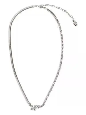 Off-White Arrow-detail Chain Necklace - Silver