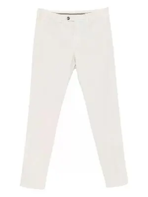 Canali Button-fastening Cotton-blend Trousers