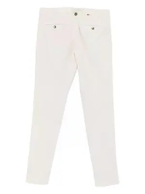 Canali Button-fastening Cotton-blend Trousers