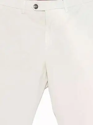 Canali Button-fastening Cotton-blend Trousers
