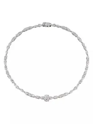 ANABELA CHAN 18kt White Gold Spectra Diamond Necklace - Silver