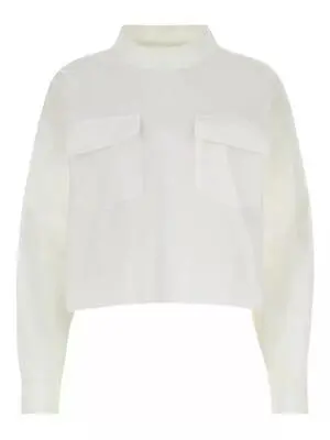 Givenchy High-neck Pocket Blouse