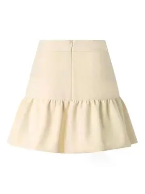 Pinko Mini Skirt With Ruffled Hem