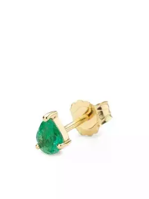 WE BY WHITEBIRD 18k Yellow Pear Emerald Single Earring - Gold