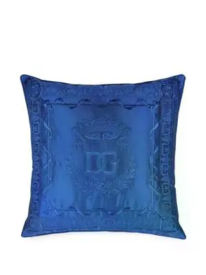 Dolce & Gabbana Mikado Silk Cushion - Blue