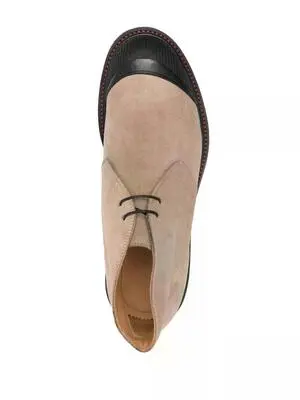 Kiton Lace-up Suede Desert Boots