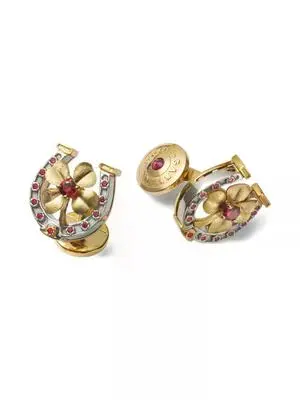 Dolce & Gabbana Horseshoe Clover Cufflinks - Gold