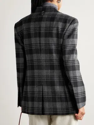 Proenza Schouler Daria Checked Wool Blazer