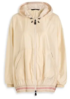 Moncler Samedans Smocked Shell Jacket
